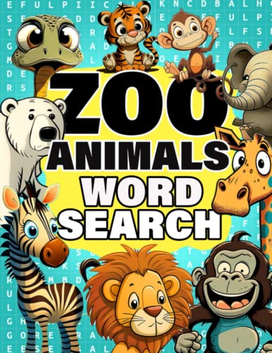 Zoo Animals Word Search: Celebrate the Conservation and Education of ...