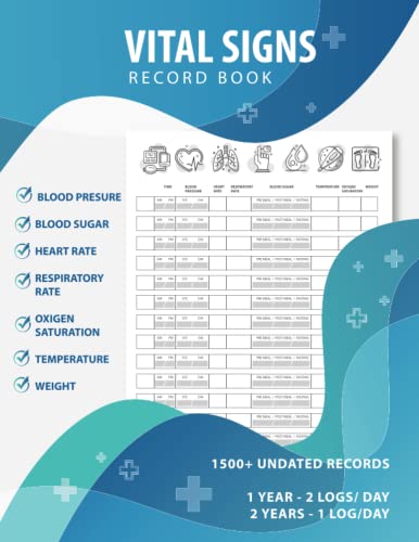Vital signs record book: Monitor Your Health Progress: The Ultimate ...