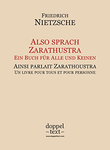 Also sprach Zarathustra / Ainsi parlait Zarathoustra – Edition bilingue ...