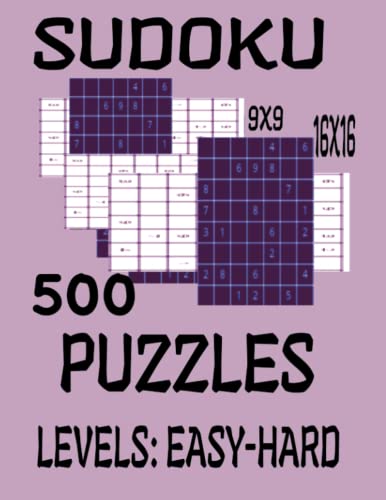 Sudoku For Adults 500 Puzzles: Large Print 8.5"x11" with Solutions ...