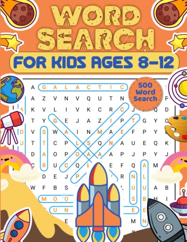 Word searcg for kids 8-12. Activity book with 500 word search puzzles ...