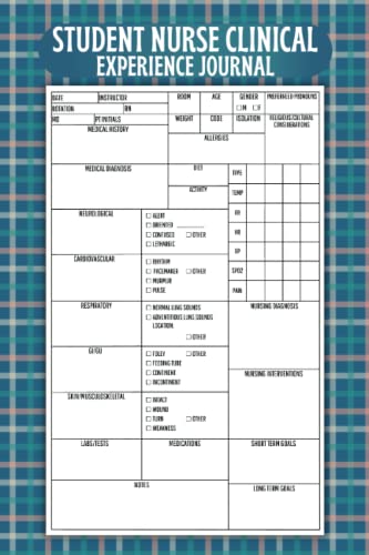 Student Nurse Clinical Experience Journal: Personalized Student Nurse ...