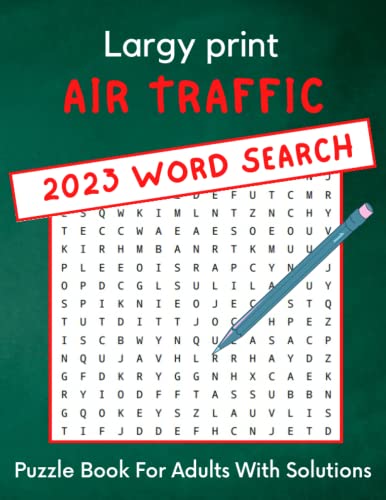 Largy print AIRLINE PILOT 2023 Word search Puzzle Book For Adults With ...