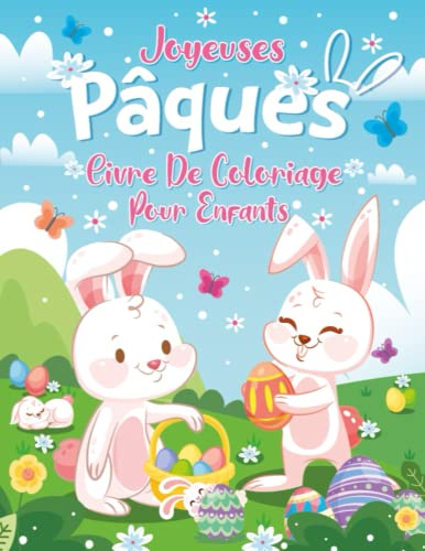 Joyeuses Pâques Livre De Coloriage Pour Enfants: 50 Jolies Pages À ...