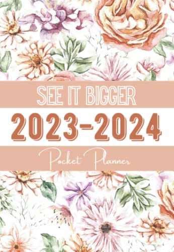 2023-2024 Pocket Planner See It Bigger: Small 2 Year Monthly Planner ...