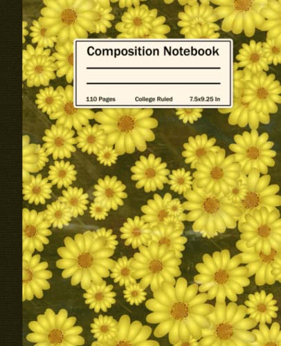 Composition Notebook Vintage Botanical Illustration: Aesthetic Notebook ...
