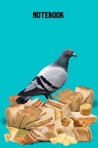 Notebook: Composition Notebook with Pigeon and Bread by Crystal Richie ...