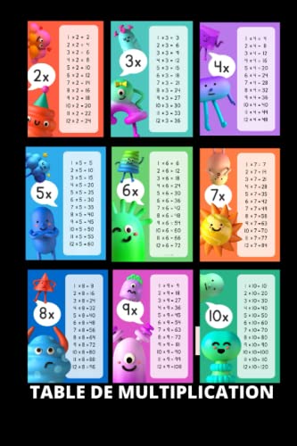 TABLES DE MULTIPLICATION: this notebook is perfect for kids . 6*9 sise ...