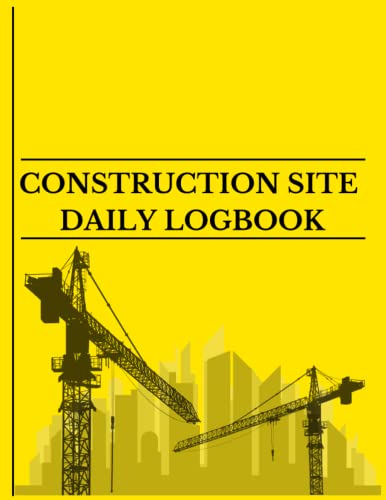 Construction Superintendent Daily Log Book | Single Page Format ...