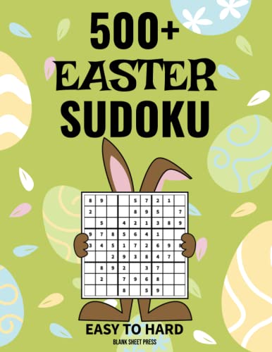 500+ Easter Sudoku: Three levels of difficulty (easy to hard) with ...