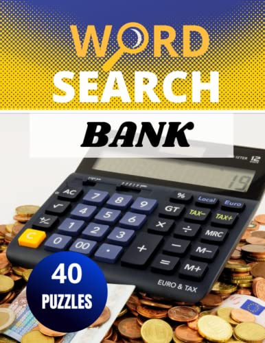 Bank Word Search: Large print challenging activity book puzzles for ...