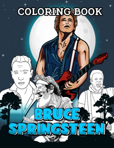 Bruce Springsteen Coloring Book: Coloring Books For Adults, Kids by ...