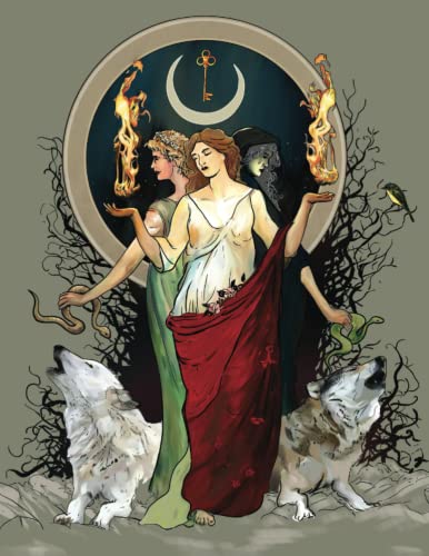 Moon Goddess Journal - Hecate Triple Goddess Blank Grimoire for Writing ...