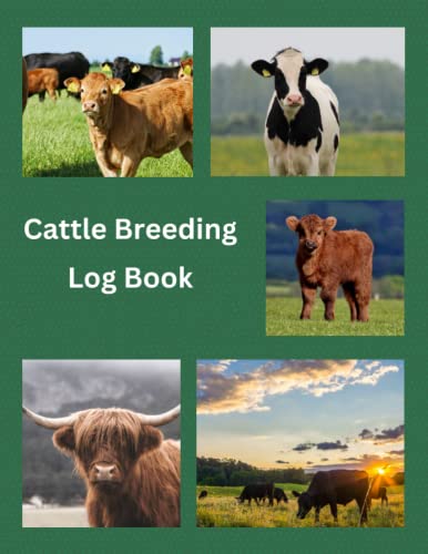Cattle Record Keeping, Breeding and Beef Calving Log Book by M a Adams ...