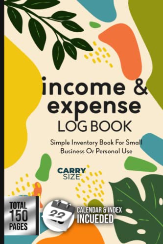 Income & Expense Log Book: Carry Size Simple Book Keeping Ledger For ...