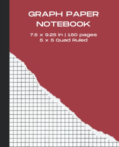 Ultimate Graph Paper Notebook: Go Maroon - 150 pages Large Quad Ruled ...