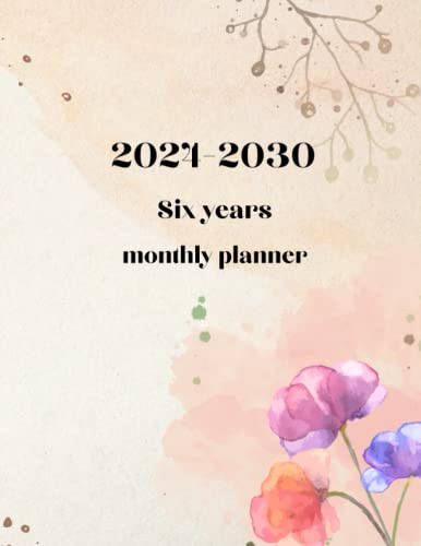 monthly planner 2024-2030: monthly planner 2024, monthly planner 2024 ...