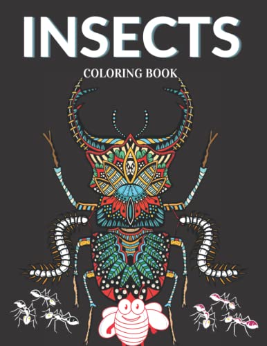 Insect Coloring Book: Wonderful Insects Mandala Coloring Book. amazing ...