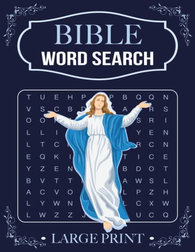 Jumbo, Extra-Large Print Bible Word Search Puzzles: 100 LOVELY BIBLE ...