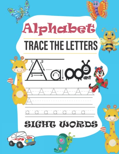 Trace The Letter Sight Words Activity Workbook for Kids: Learn, Trace ...