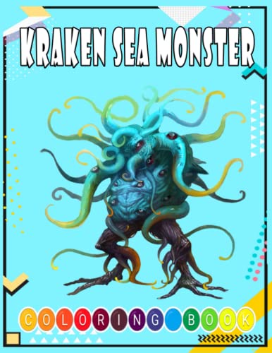 Kraken Sea Monster Coloring Book: Coloring pages For Adults And Kids ...