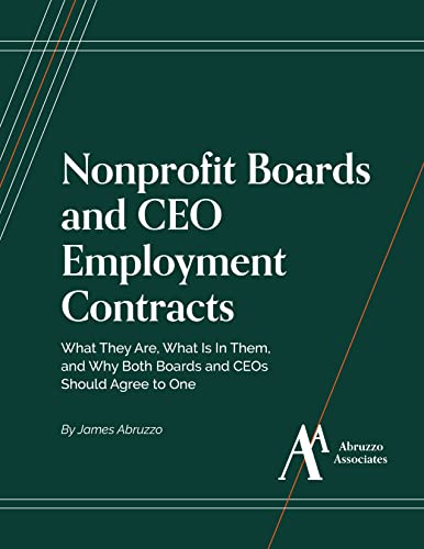 Nonproﬁt Boards and CEO Employment Contracts: What They Are, What Is In ...
