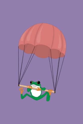 Parachuting Frog Notebook: Purple; 240 pages by Raziella Rhydian ...