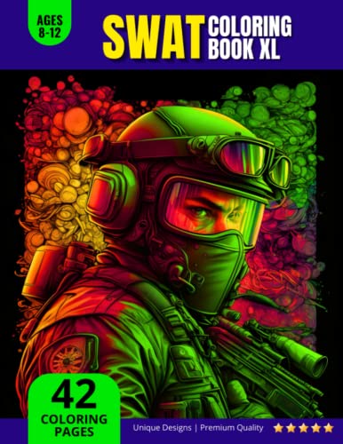 SWAT Coloring Book: Police Action - Special Forces - Boys - SWAT ...