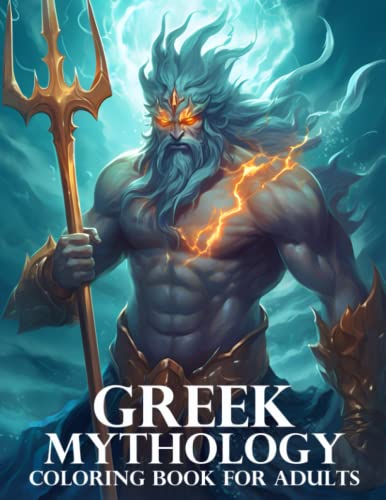 Greek Mythology Coloring Book: Amazing Designs with Greek God And ...