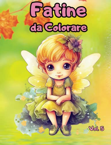 Libro da Colorare per Bambini: con 50 immagini di Fatine da Colorare ...