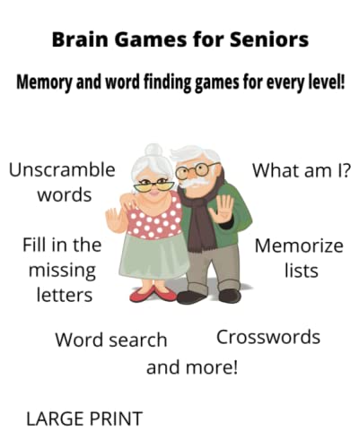 Brain Games For Seniors Memory And Word Finding Activities For Adults 
