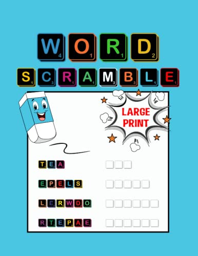 Word Scramble Books: Brain Teasers With 1200 Words by Thach Nguyen ...