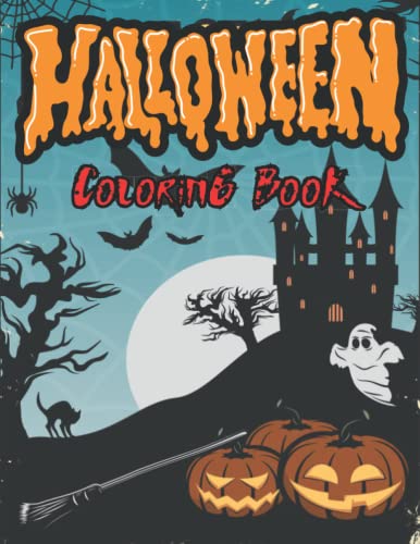 Halloween Coloring Book: 50 Big, Simple and Fun Designs | Cute Pumpkins ...