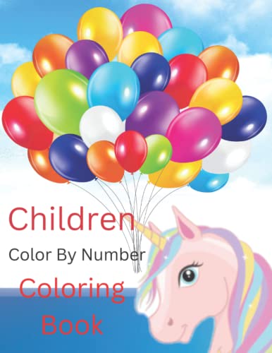 Children Color By Number Coloring Book: 50 Fun And Easy Coloring Pages ...