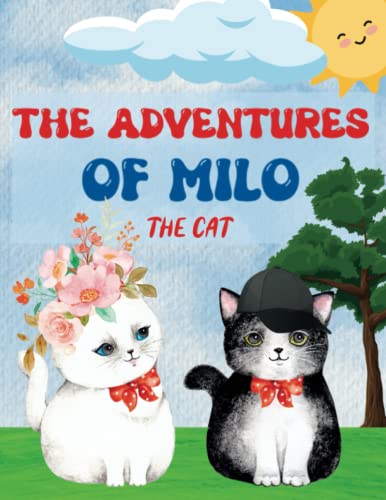 The Adventures Of Milo: Cute Cat Reading And Coloring Pages For Kids ...
