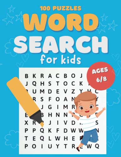 Word Search for Kids Ages 6-8: 100 Educative Word Search and Find ...