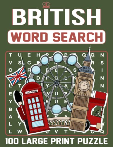 The Ultimate Great British Word Search Edition Large Print: Challenging ...