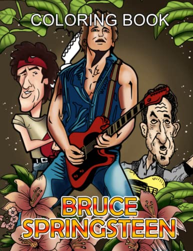 Bruce Springsteen Coloring Book: Coloring Books For Adults, Kids by ...