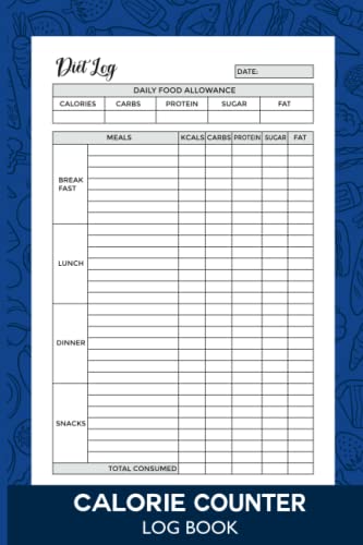 Calorie Counter Log Book: Track your Weight Loss with this Daily ...