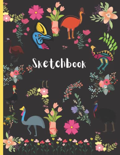Sketchbook For Kids: Cassowary Gift: Cassowary Sketch Book Themed With ...