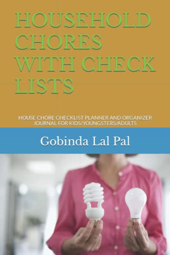 HOUSEHOLD CHORES WITH CHECK LISTS: HOUSE CHORE CHECKLIST PLANNER AND ...