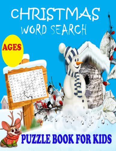 Christmas Word Search Puzzle Book For Kids Ages 8-12: 80 Word Search ...