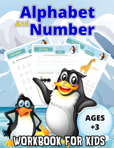Alphabet and Numbers: ABC Trace Letters: The Trace Letters Workbook for ...