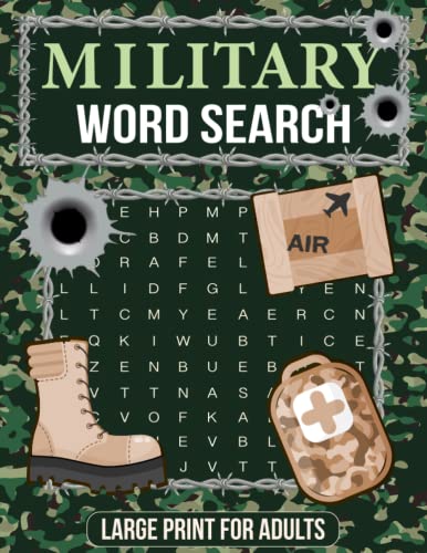 Word Search – Military Edition: Large Print Word find puzzles about ...