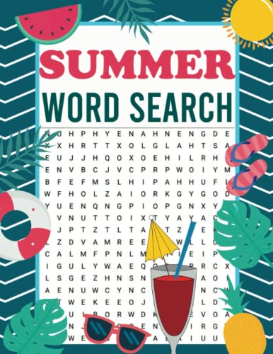 Summer Word Search: A New Fun And Relaxing Word Search Puzzle Book For ...