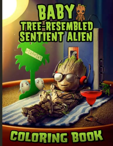 Baby Sentient Alien Looking Like A Tree Coloring Book: Tree Baby ...