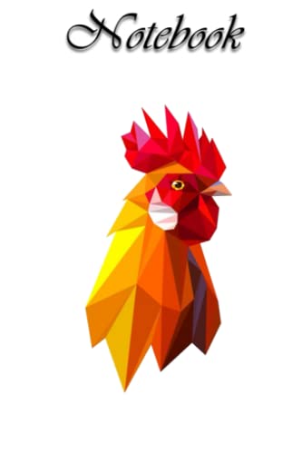 Polygon Red rooster notebook. Illustration Of An Red rooster Low ...