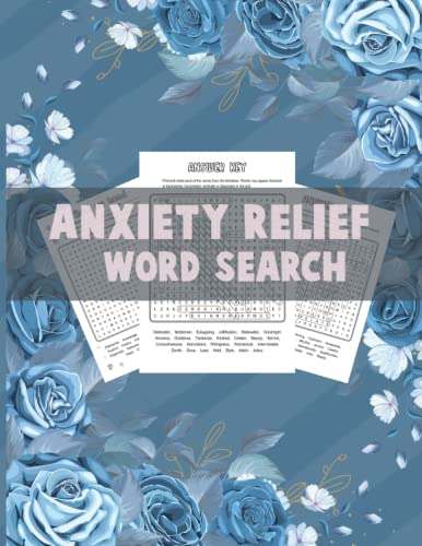 ANXIETY RELIEF WORD SEARCH: Inspirational Puzzles Book for Adults ...
