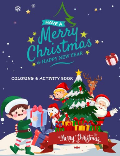 Merry Christmas Activity Book for Kids: More Than 100 Super Cute ...