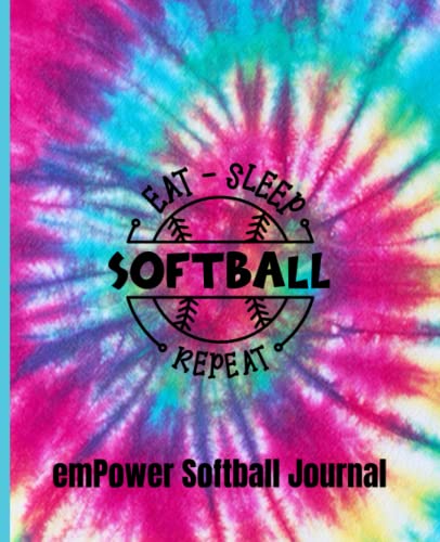 emPOWER Softball Journal: Tie Dye Motivational, Inspirational Journal ...